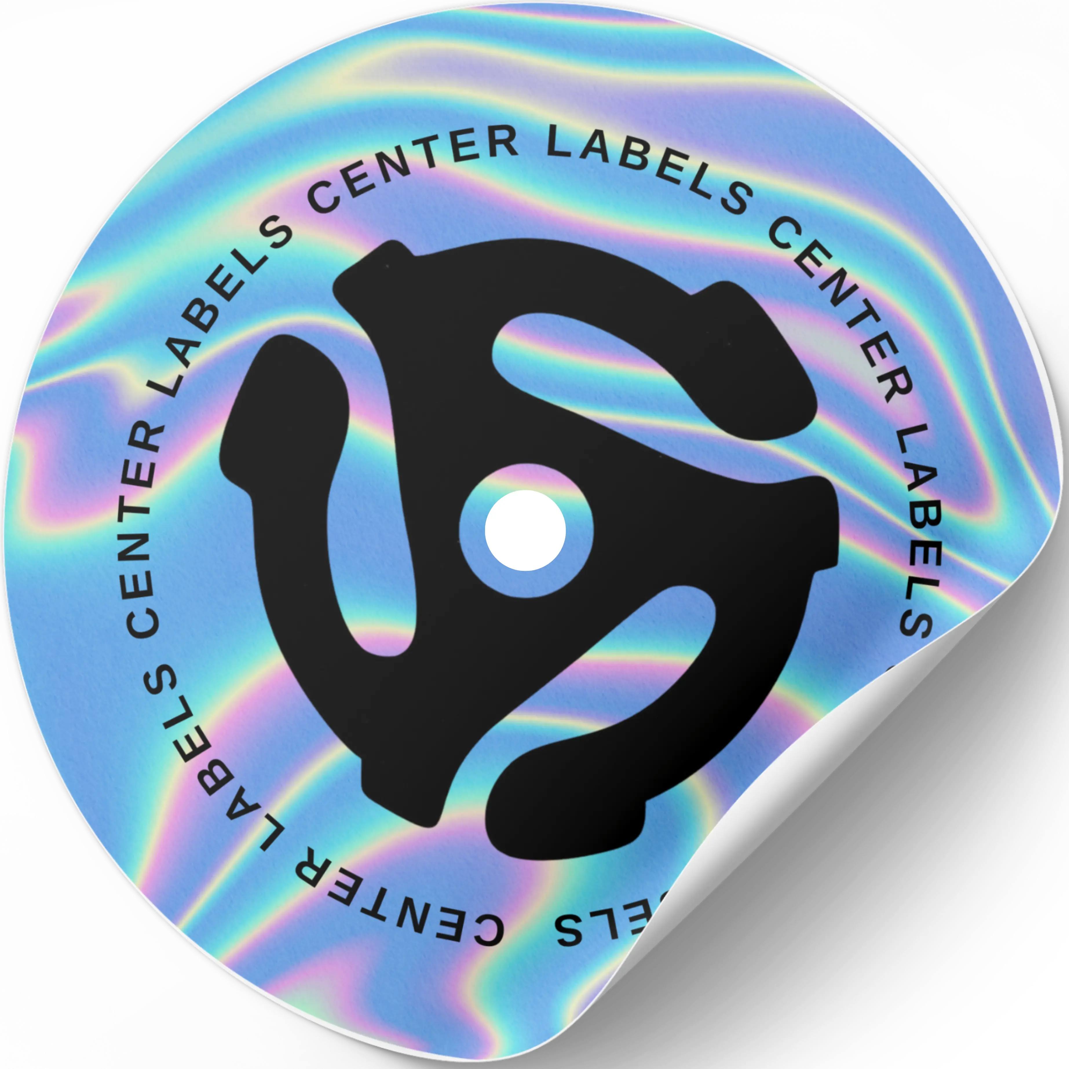 Vinyl Record Center Labels - Lathe Cut Vinyl Records